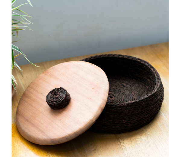 Sabai Grass Roti Box - Dark Brown - ArtisanSoul